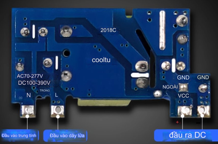 CXT – Từ ý tưởng đến sản phẩm - Module nguồn xung mini AC-DC 12V 1A