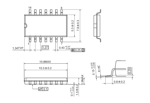 CXT – Từ ý tưởng đến sản phẩm - TC74AC14F(EL,F) IC INVERT SCHMITT 6CH 6IN 14SOP