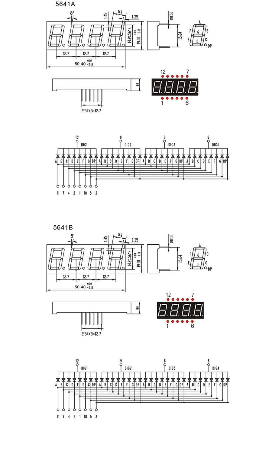 CXT – Từ ý tưởng đến sản phẩm - LED 7 thanh 0.56 inch 4 số sáng Đỏ K ...