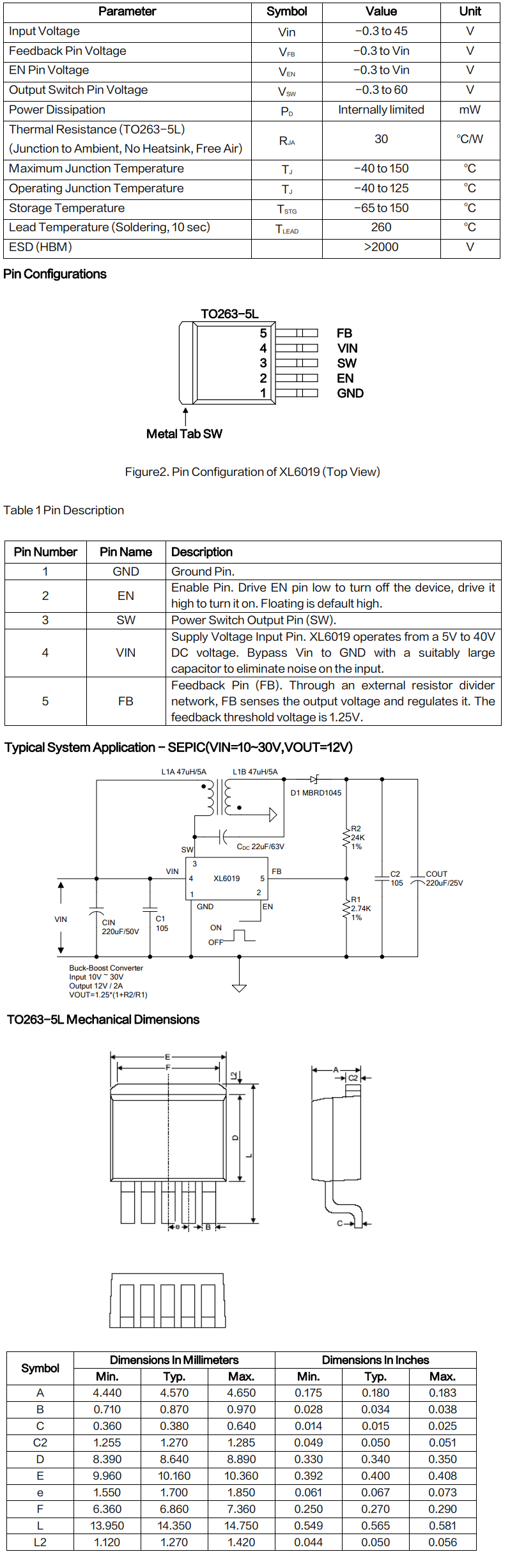 CXT – Từ ý tưởng đến sản phẩm - XL6009E1 IC Buck Boost 60V TO263-5L