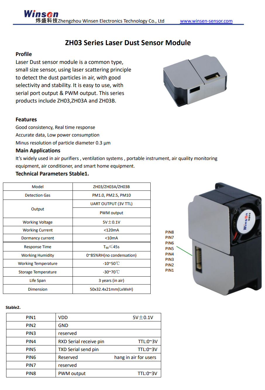 CXT – Từ ý tưởng đến sản phẩm - ZH03B Module Laser Dust PM2.5
